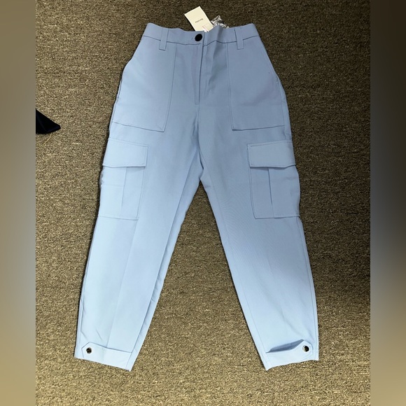 Bershka | Pants & Jumpsuits | Nwt Bershka Baby Blue Cargo Pant | Poshmark